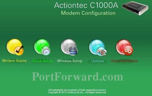 Open Ports on the Actiontec C1000A Router
