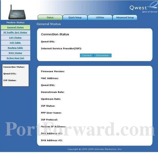 Simple Instructions to Help Setup a Port Forward on the Actiontec M1000 ...