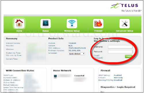Opening Ports in a Actiontec T3200M Router