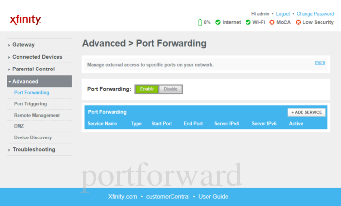 Arris TG1682G Router Port Forwarding Guide