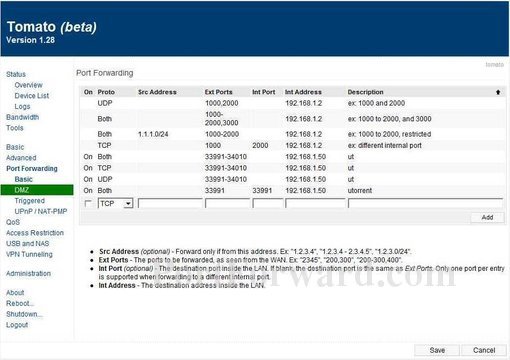 Asus RT-N16 Router Port Forwarding Instructions