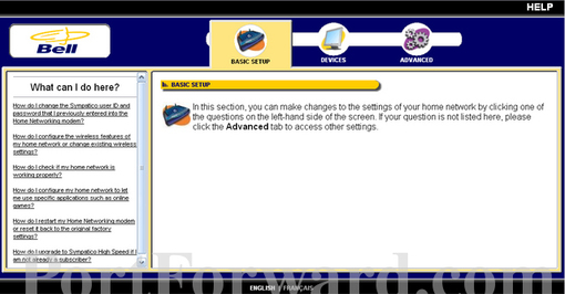 Open Ports on the Bell Speedstream 6300 Router