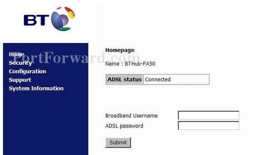 Simple Instructions to Help Setup a Port Forward on the BT Hub Router