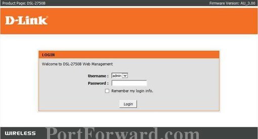 Fastest D-Link DSL-2750B Router Open Port Instructions