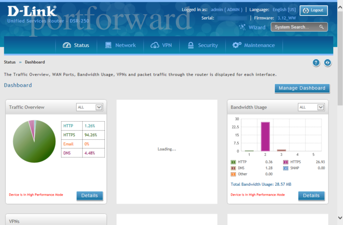 D-Link DSR-250 Router Port Forwarding Instructions