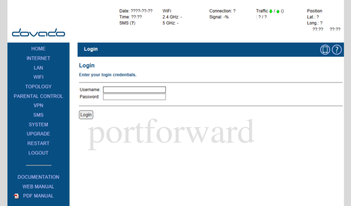 Simple Dovado Mesh Router Router Port Forwarding Guide
