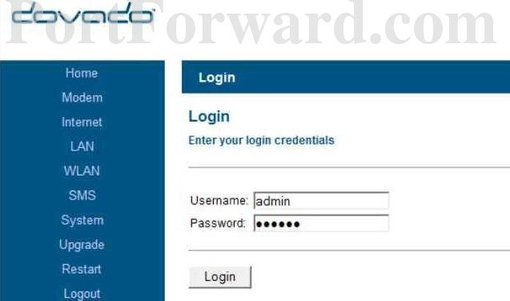 Simple Dovado UMR mobile Broadband Router Open Port Instructions