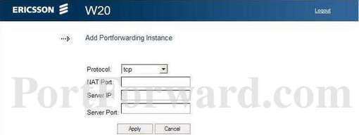 Fastest Ericsson W20e Router Port Forwarding