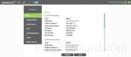Green Packet DT-235 Router Open Port Guide