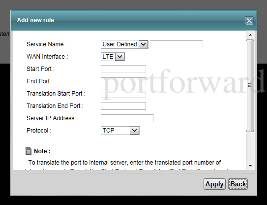 Easiest Way to Get an Open Port on the Huawei B2268H Router