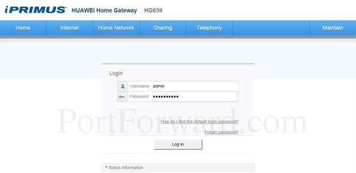 Simple Huawei HG659 Router Port Forwarding Guide
