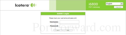 Icotera i6800 Router Port Forwarding Instructions