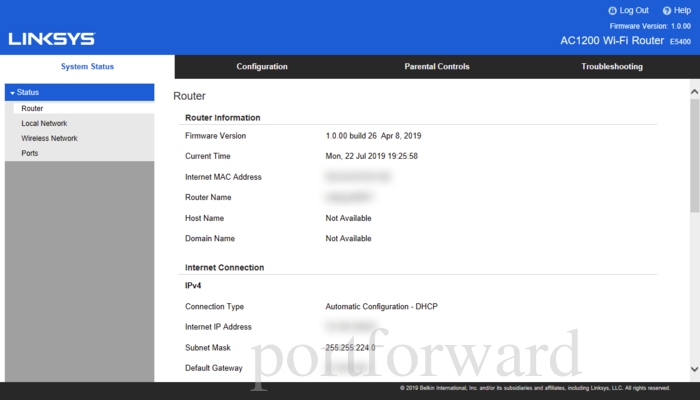 Fastest Way to Forward Ports on the Linksys E5400 Router