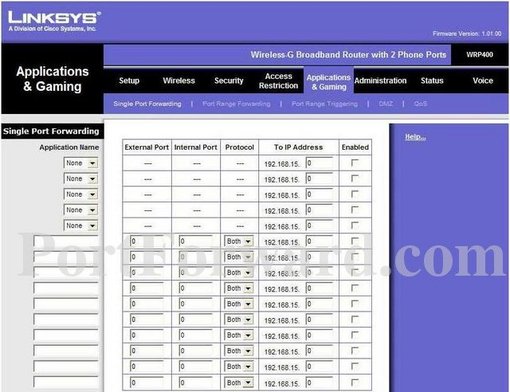 How to Forward Ports in a Linksys WRP400 Router