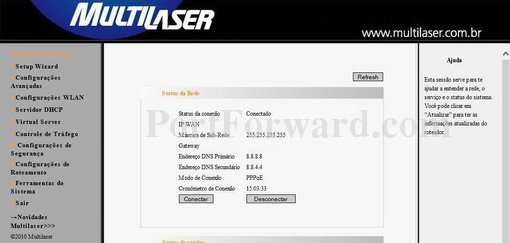 Multilaser RE024 Router Port Forwarding Steps