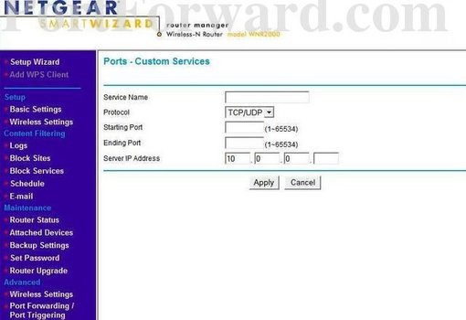 Netgear WNR2000 Router Port Forwarding Guide