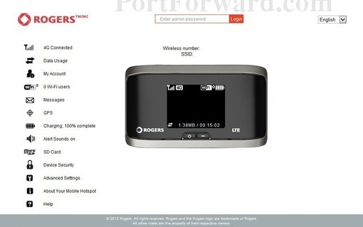 Open Ports on the Rogers AC763S Router