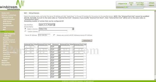 Simple Sagem Fast 1704 Router Port Forwarding Instructions