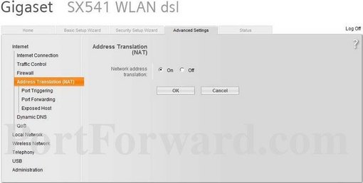 Simple Siemens Gigaset SX541 Router Port Forwarding Guide