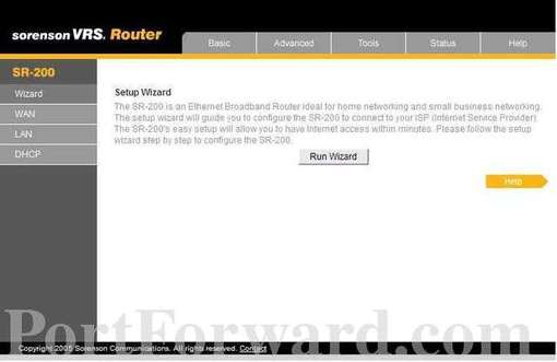 Sorenson VRS SR-200 Router Port Forwarding