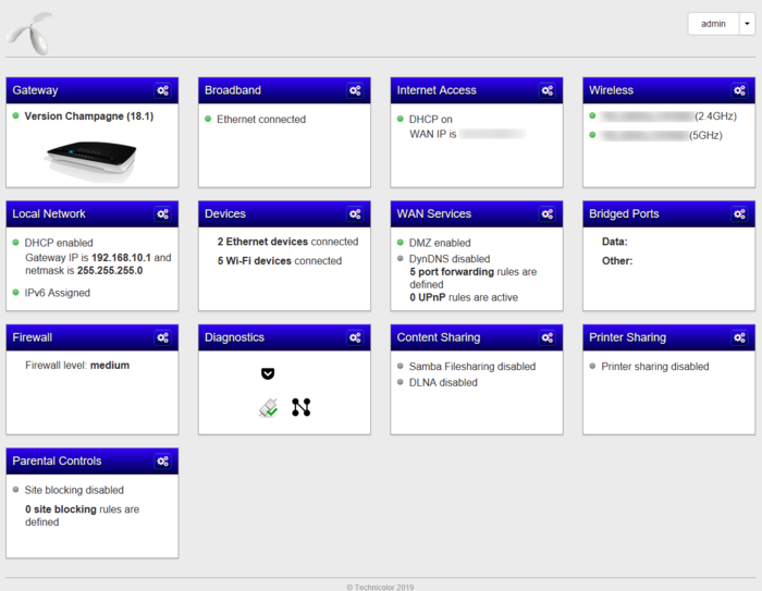 Technicolor TG799vacXTREAM Router Port Forwarding