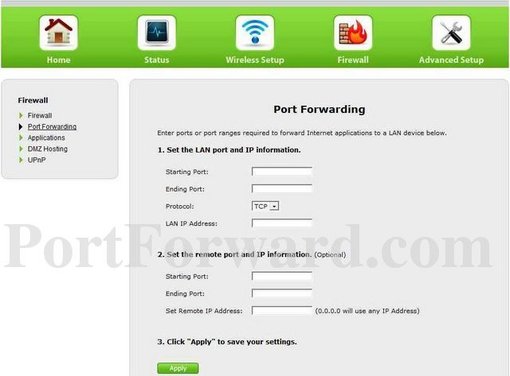 Open Ports on the Telus V1000H Router