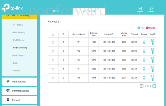 Simple TP-Link Archer CR700 Router Port Forwarding