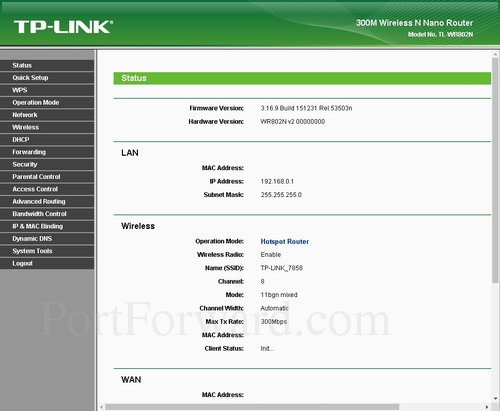 Simple TP-Link TL-WR802N Router Port Forwarding Steps