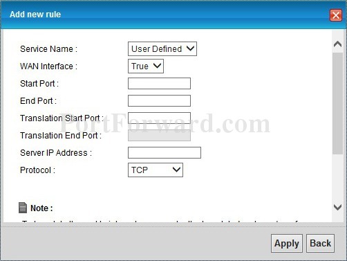 ZyXEL P 661HNU F1 Router Port Forwarding